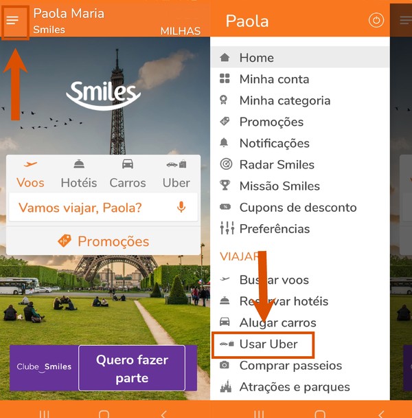 Uber e Smiles: saiba como ganhar milhas ao pedir corridas no app