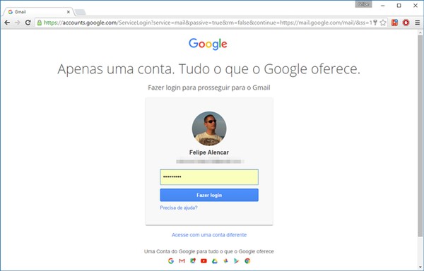 Como fazer login e entrar com outra conta no Gmail pelo PC