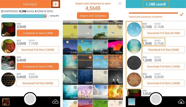 FotoFox: registre fotos compactas e poupe a memória do seu Android
