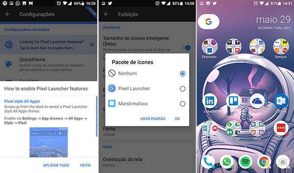 Oito funções do Action Launcher 3 para turbinar o seu Android