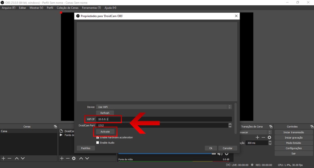 Como usar o OBS Studio em celulares Android e gravar a tela