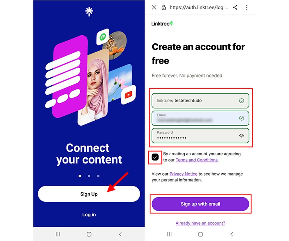 Como usar o Linktree pelo celular