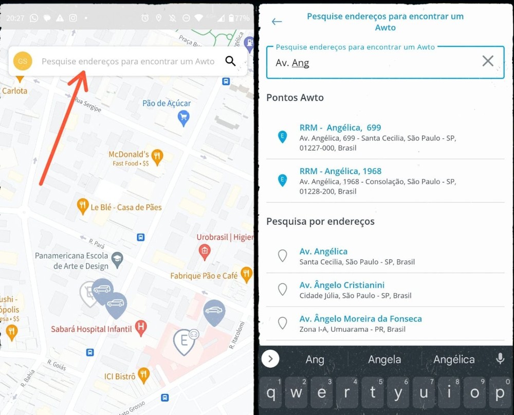 Como funciona o Awto? Saiba usar app de aluguel de carros
