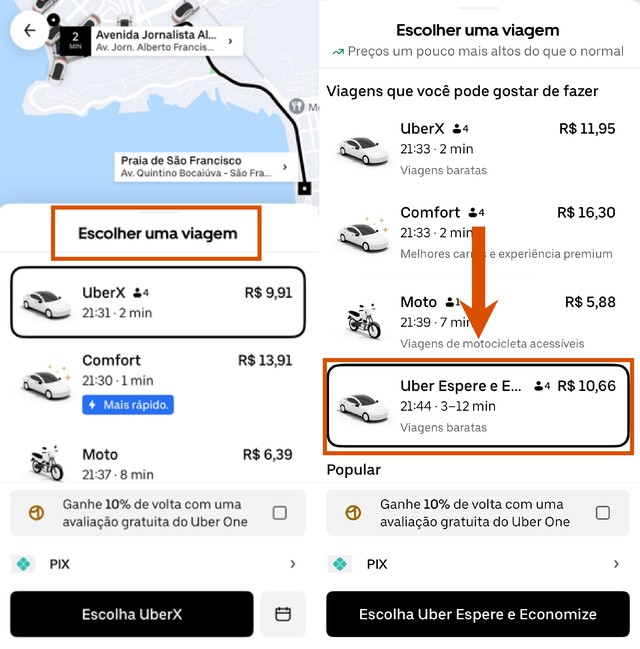 Usa Uber? Conheça truque que permite pagar mais barato em corridas