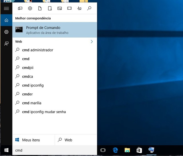 Mais de dez maneiras de abrir o Prompt de Comando no Windows 10