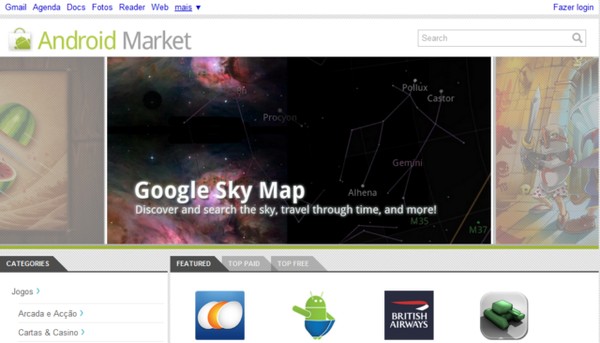 Android Market chega a marca de meio milhão de aplicativos
