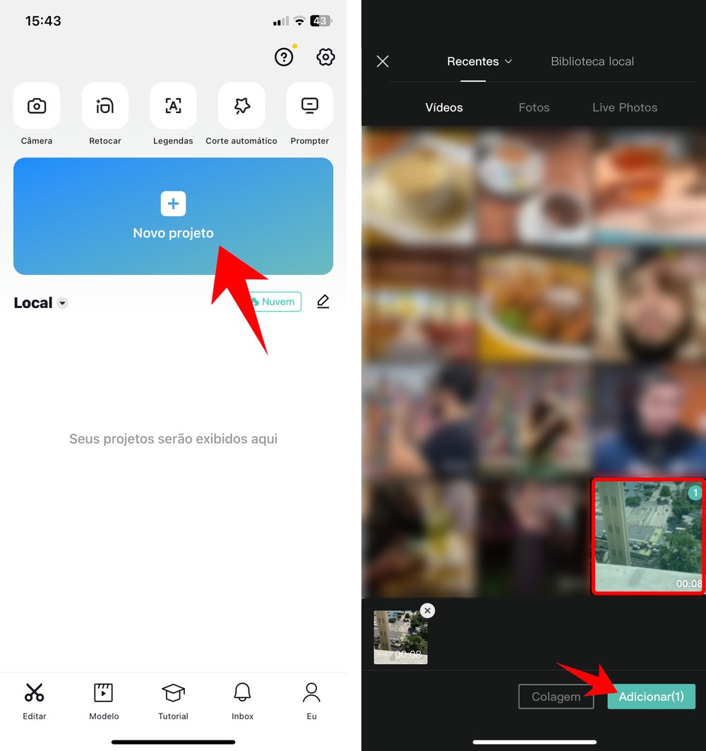 Como fazer reverse no CapCut