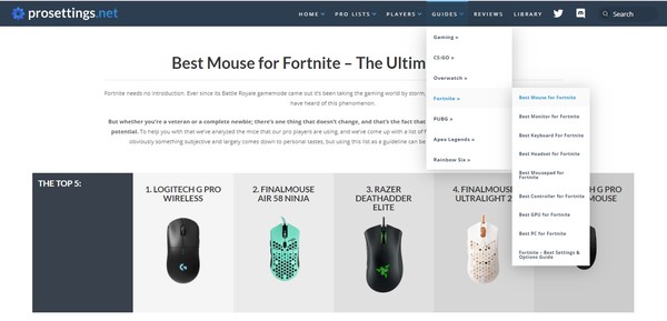 Fortnite Pro Settings: confira setups de jogadores como Ninja e Tfue