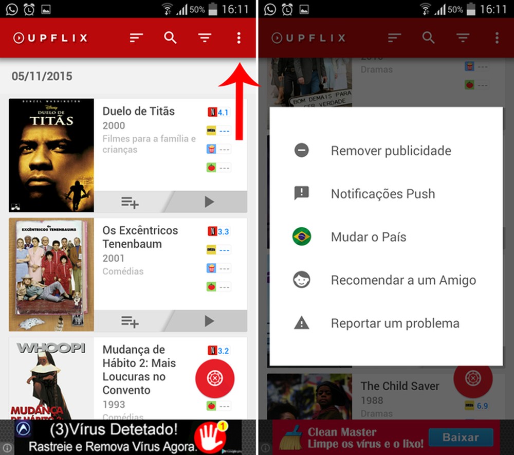 Upflix: ajuda a se atualizar com novos filmes do Netflix