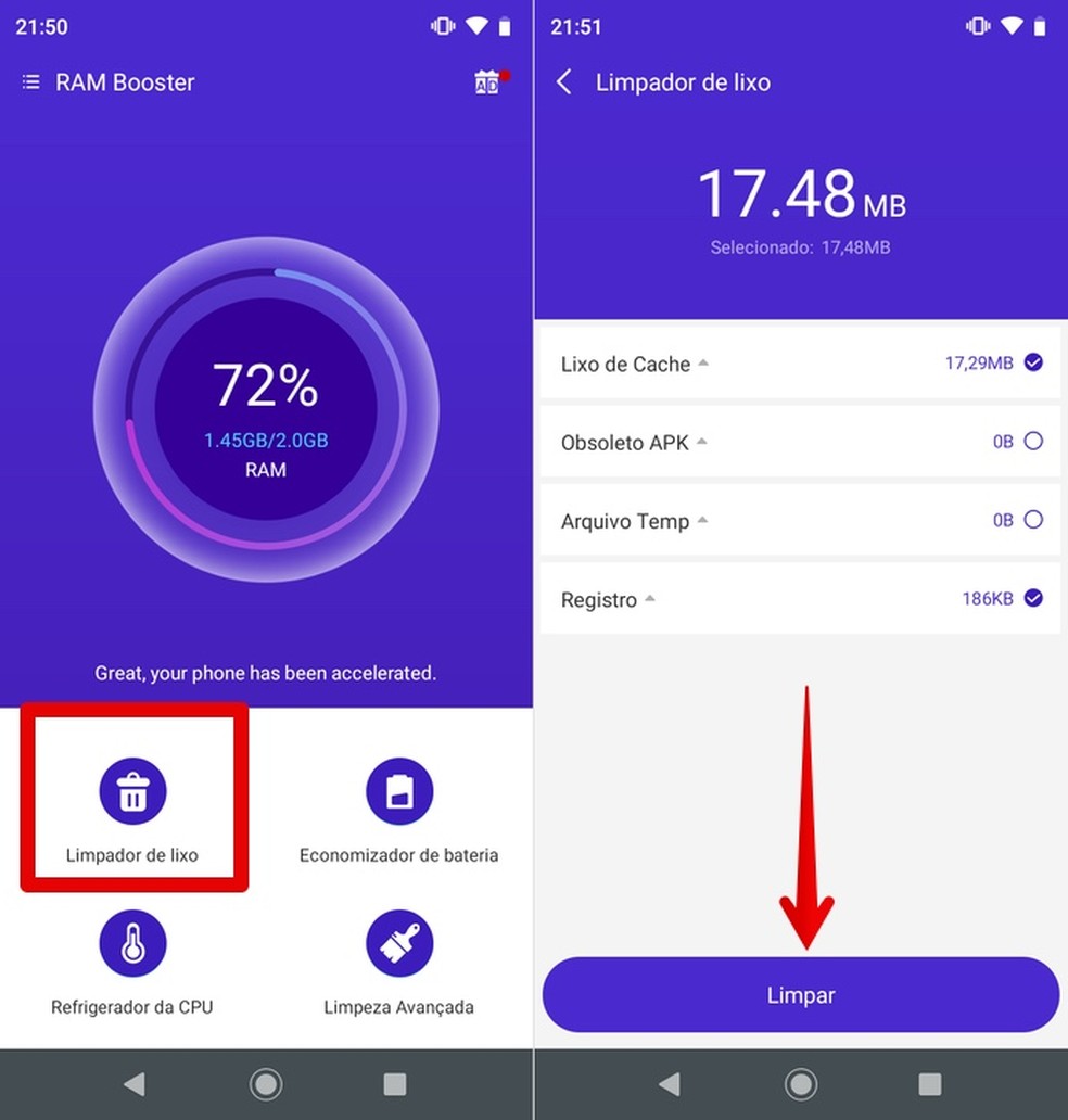 Como usar o app RAM Booster para limpar e acelerar seu celular Android