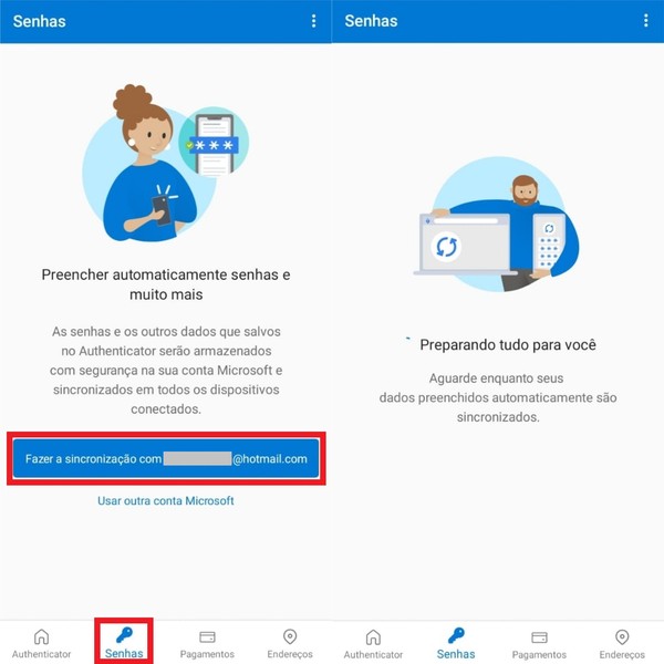 Como usar o app Microsoft Authenticator