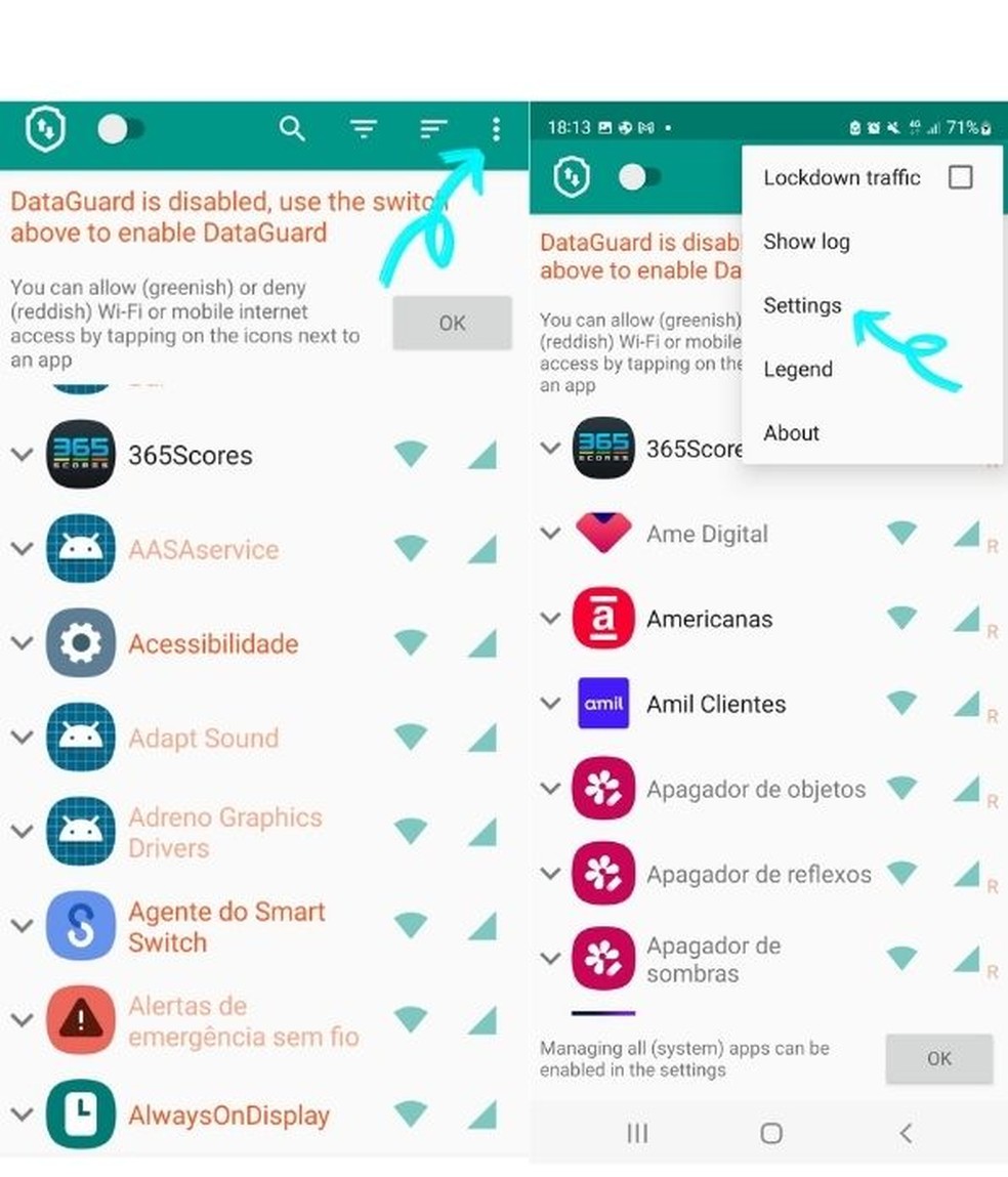 Como desativar Game Optimizing Service em celular Samsung