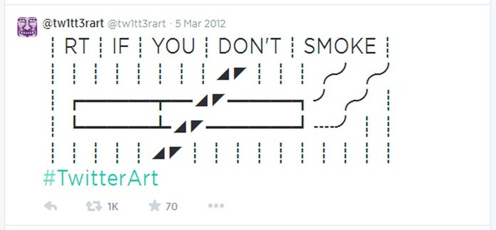 Conta no Twitter cria desenhos incríveis com apenas 140 caracteres