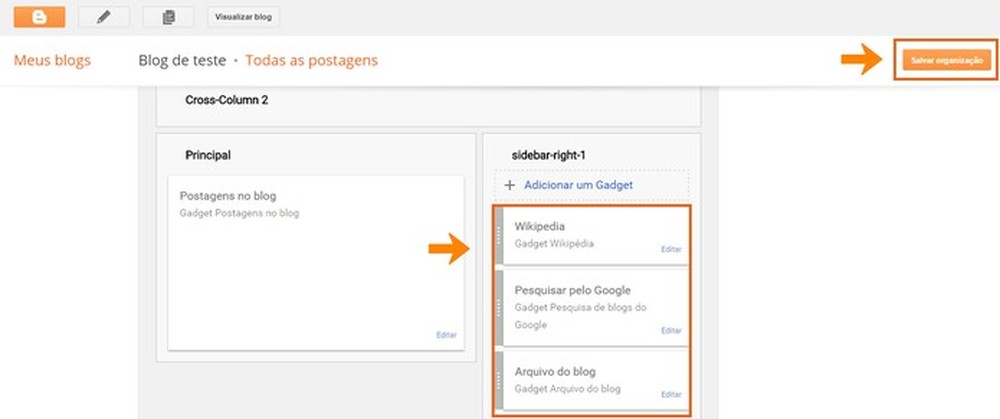 Gadgets para Blogger; o que são e como usar