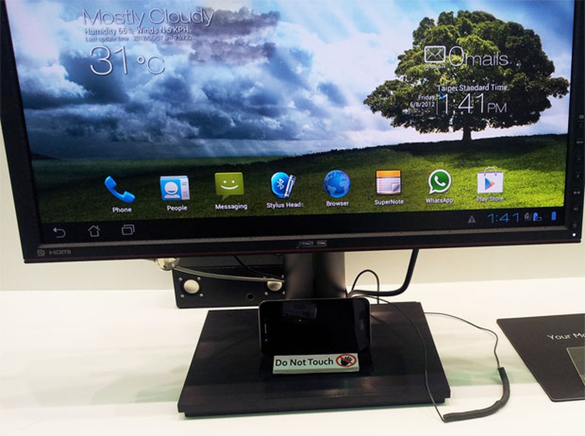 Monitor com dock para PadFone da Asus