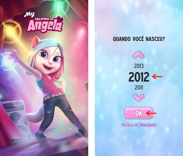 Como usar o Minha Talking Angela, jogo da gatinha falante para celular