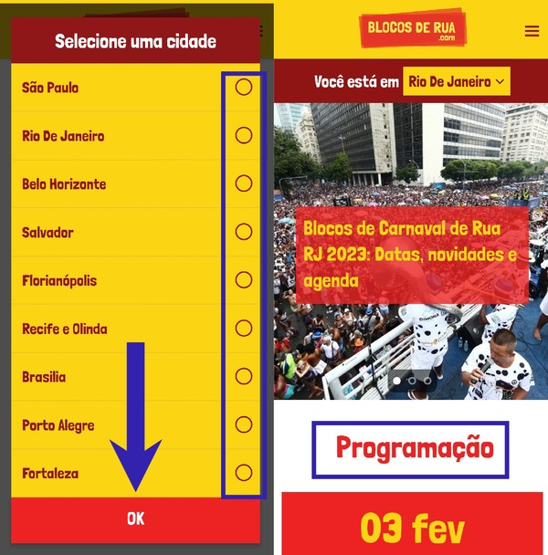 Como encontrar blocos do Carnaval 2023 pelo app Blocos de Rua