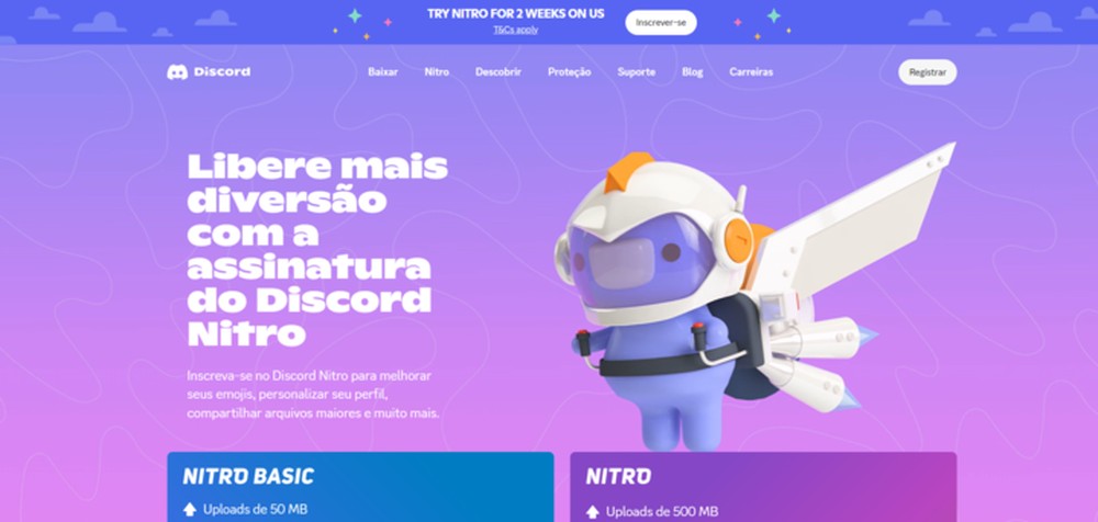 Discord Nitro fica grátis em novembro; veja vantagens e como resgatar