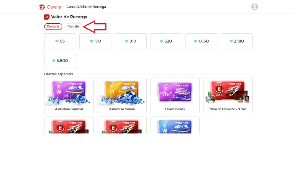 Recarga Free Fire: como acessar site oficial para comprar diamantes