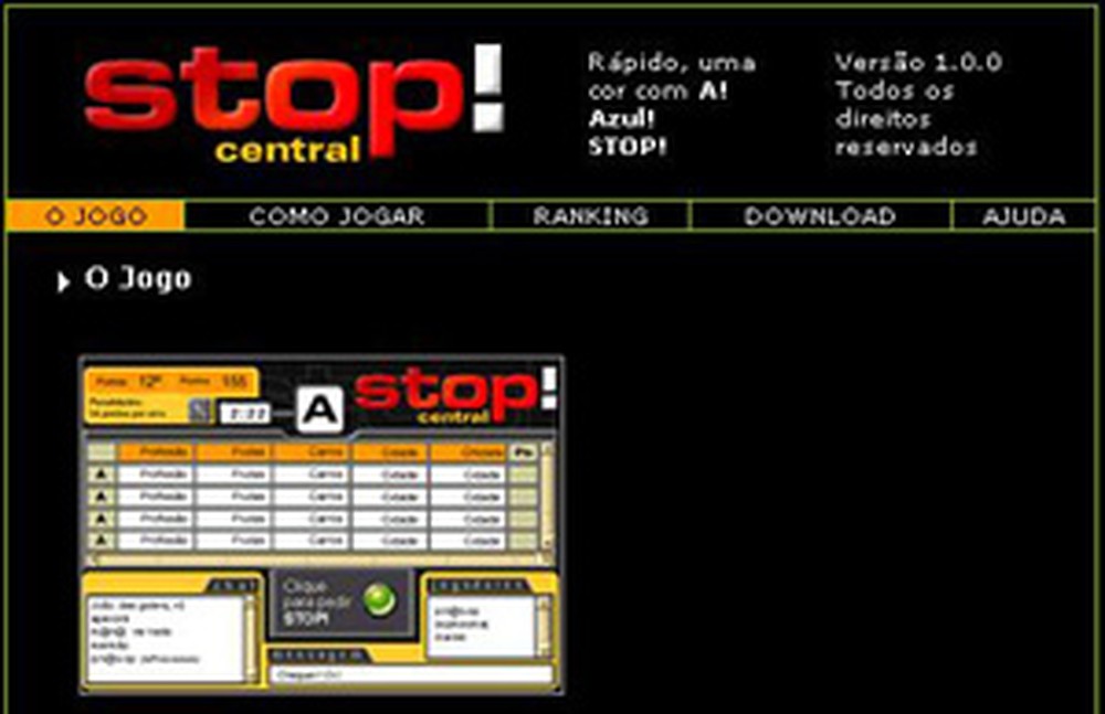 Como jogar stop online