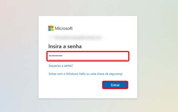 Como entrar direto no Hotmail (Outlook.com) sem precisar digitar senha