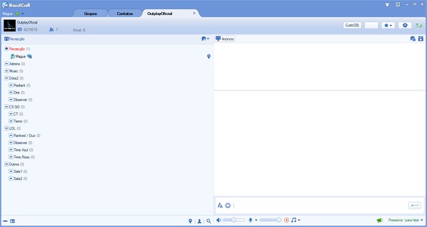Como usar o RaidCall para conversar durante jogos online