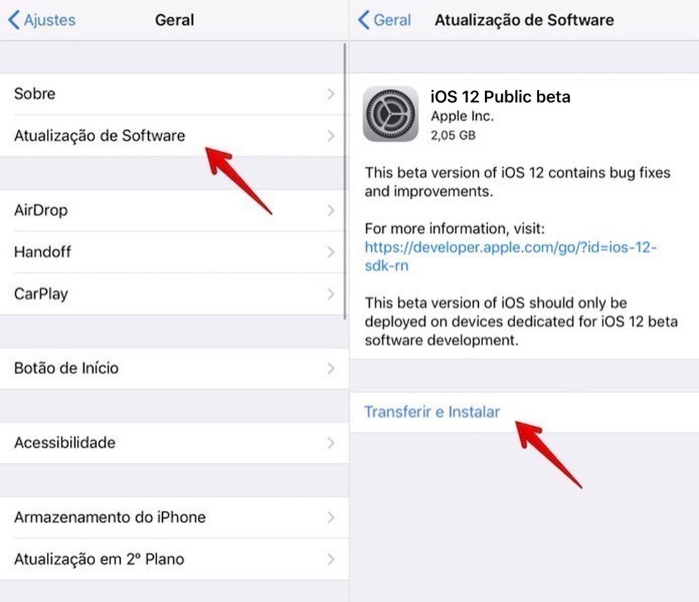 Como instalar a versão de testes do iOS 12 no seu iPhone