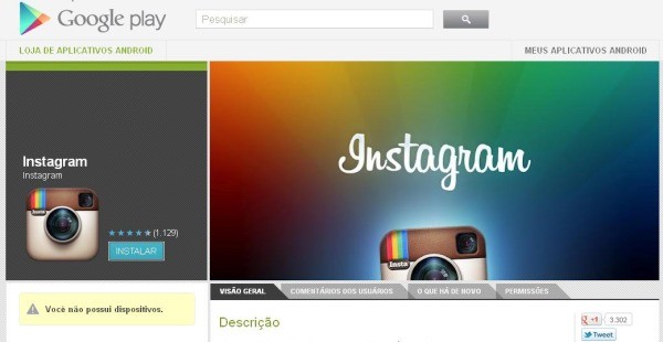 Instagram para Android finalmente é lançado no Google Play