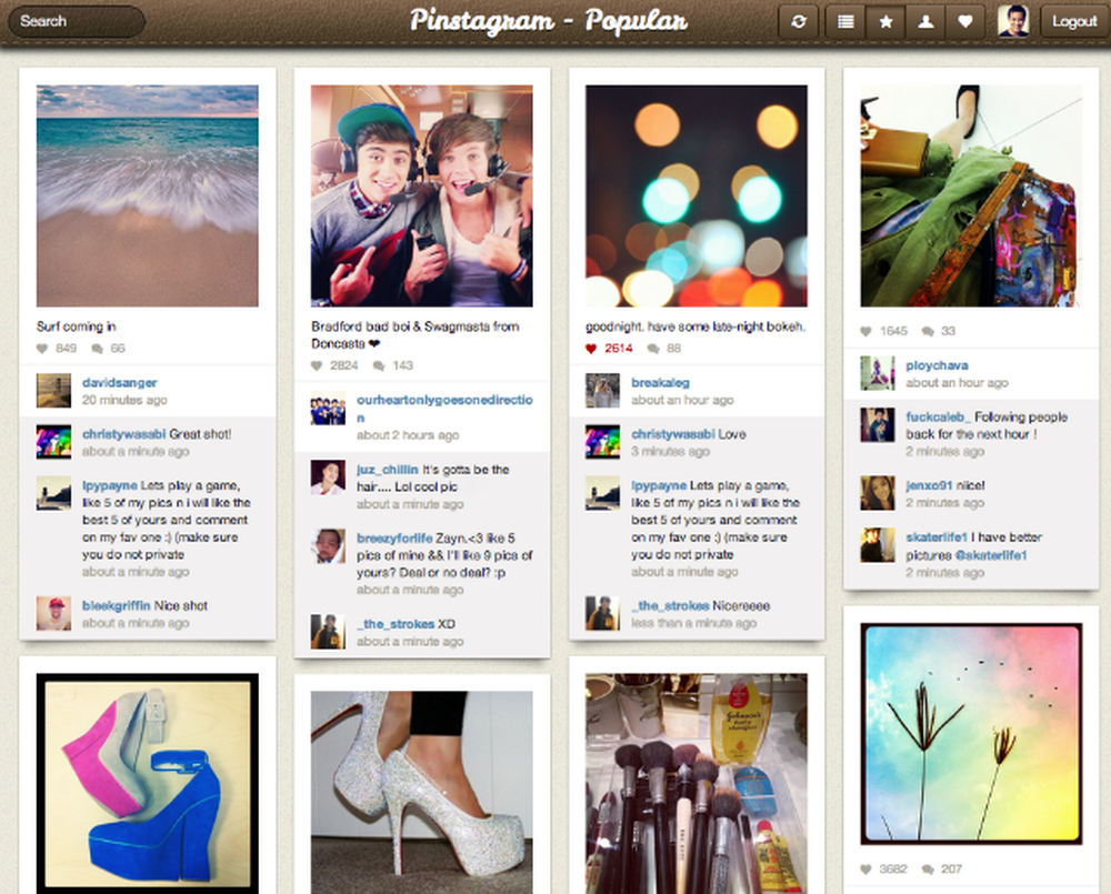 Usuários unem Pinterest com Instagram; conheça o Pinstagram