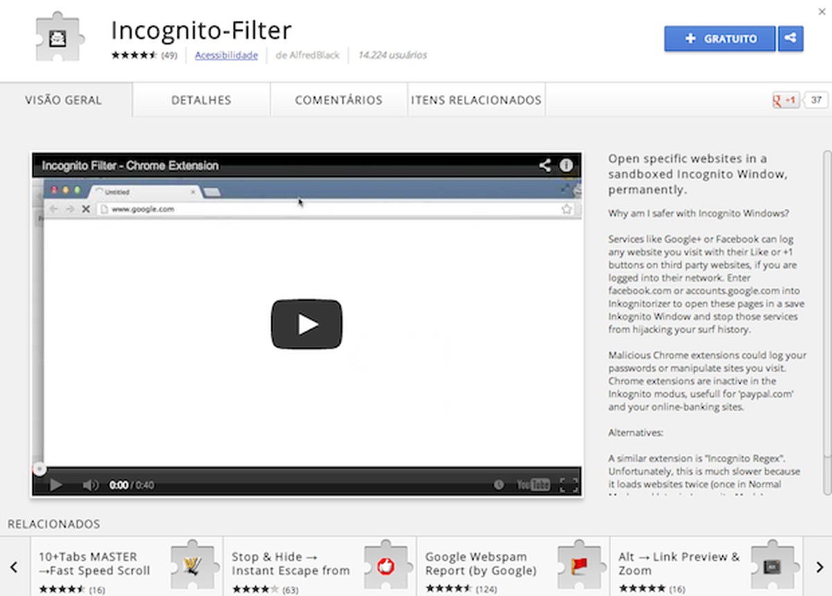 Como abrir em modo privado determinados sites no Google Chrome