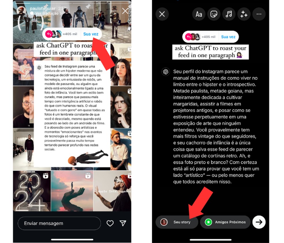 ChatGPT roast: IA insulta feeds do Instagram em nova trend; saiba fazer