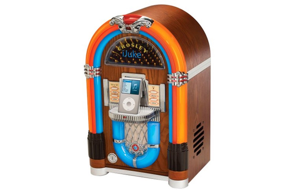 Jukebox estilo retrô tem dock para iPod
