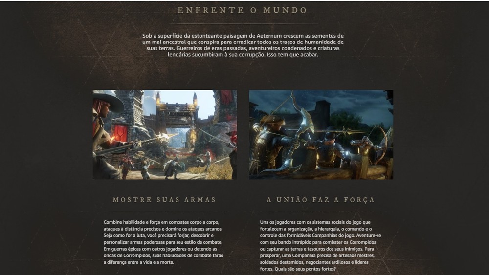 Tudo sobre New World: requisitos, gameplay e lançamento do jogo da Amazon