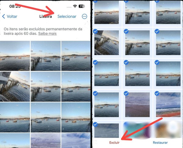 Como selecionar todas as fotos do Google Fotos no celular e no PC
