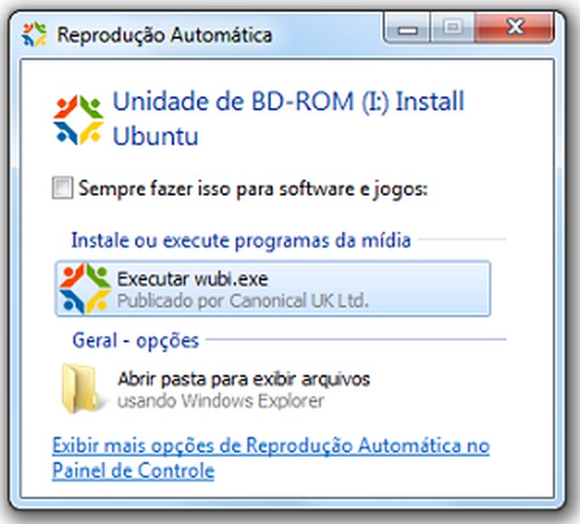 Como instalar o Ubuntu com o Wubi