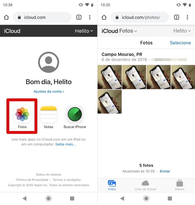 iCloud para Android: como acessar conta e arquivos pelo celular