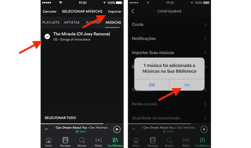 Como usar o Spotify para ouvir músicas salvas no celular