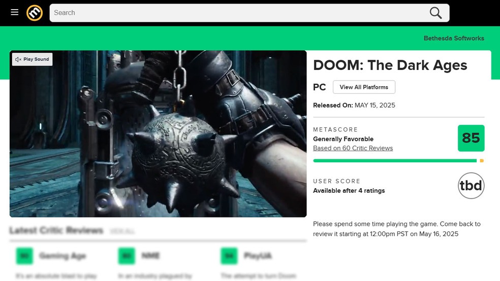 Doom The Dark Ages tem no Game Pass? Tire dúvidas de gameplay e mais