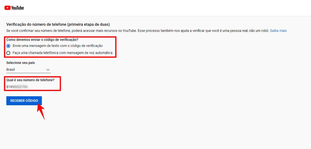 Como verificar uma conta do YouTube