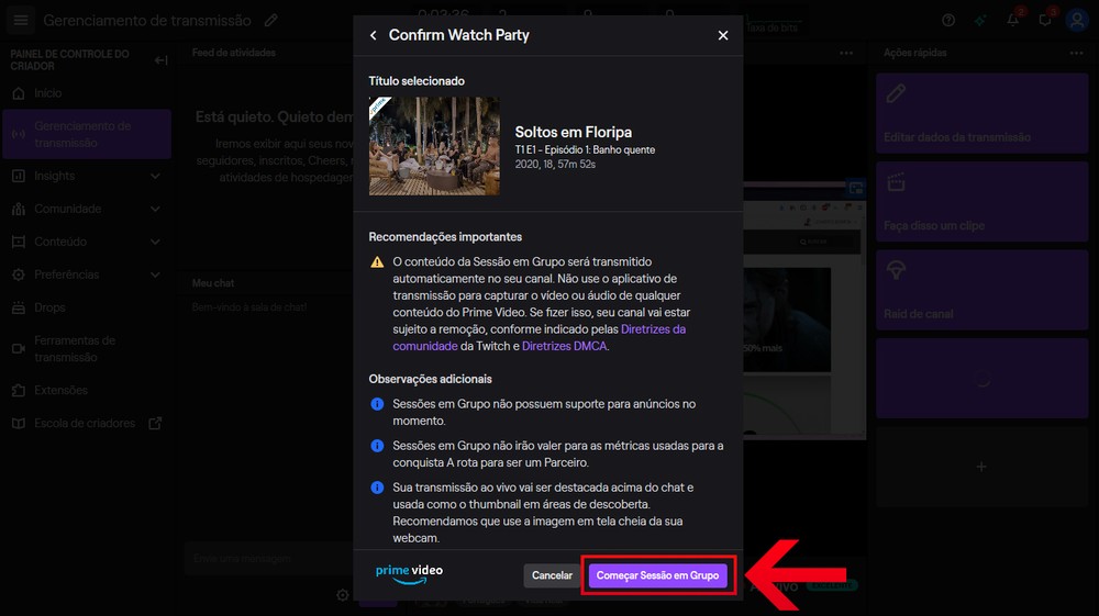 Twitch Watch Party: o que é e como ver filmes e séries da Amazon Prime