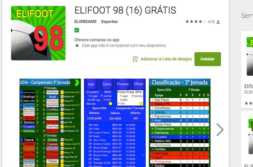 Como fazer download de Elifoot 98 (2016) e jogar no PC, Android e iOS