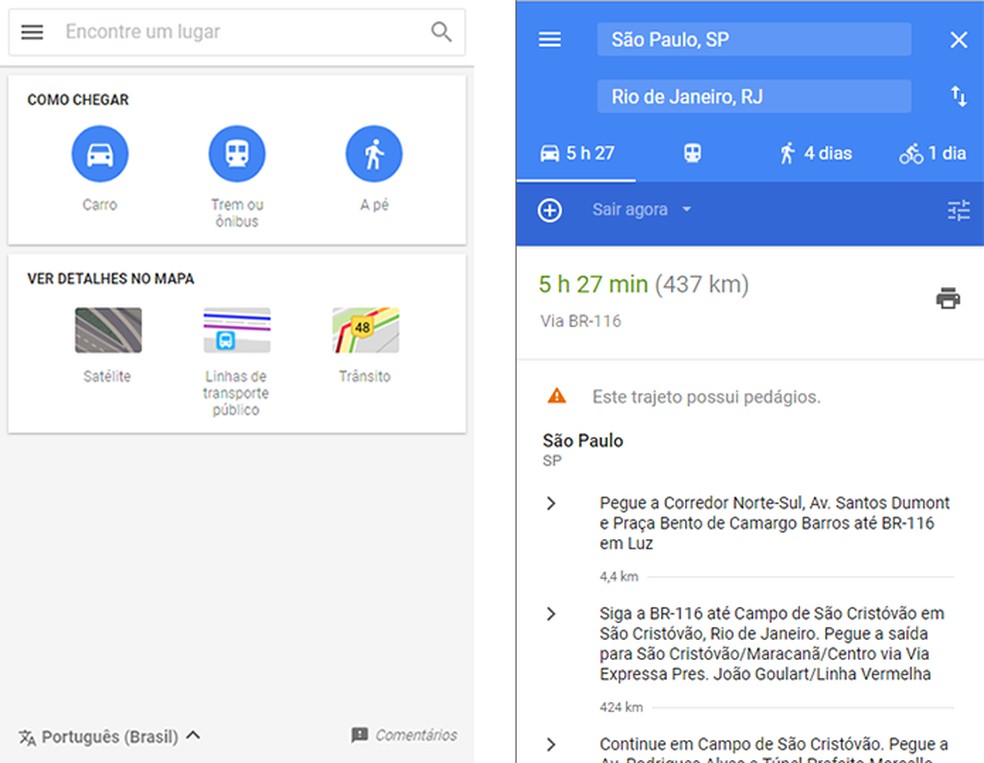 Google Maps Go: em edição mais leve, app exibe mapas e GPS no Android