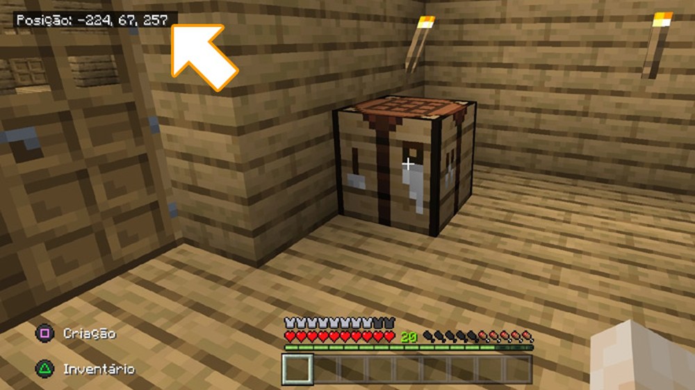 Como ver as coordenadas no Minecraft