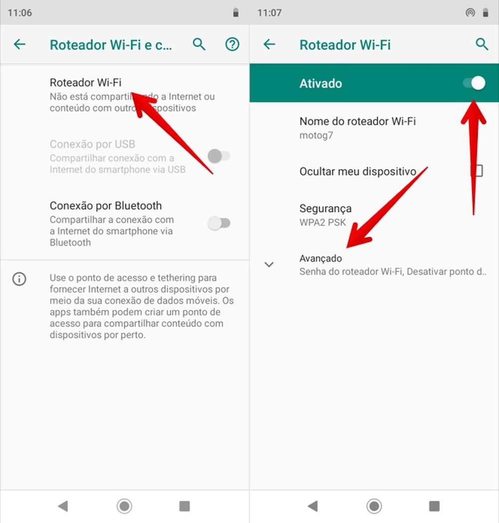 Como rotear internet para outro celular ou notebook e compartilhar conexão