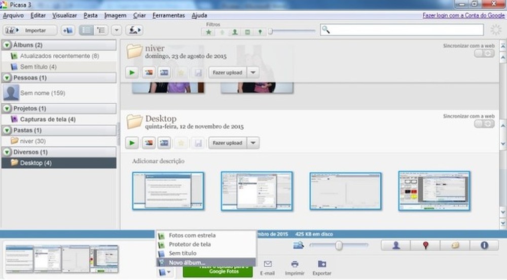 Como usar Picasa, editor de fotos do Google