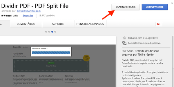 Como reorganizar as páginas de um PDF online com PDF Split