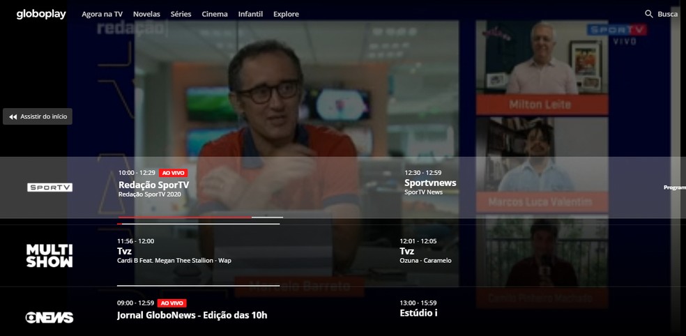 Como assistir aos canais Globosat ao vivo pelo Globoplay