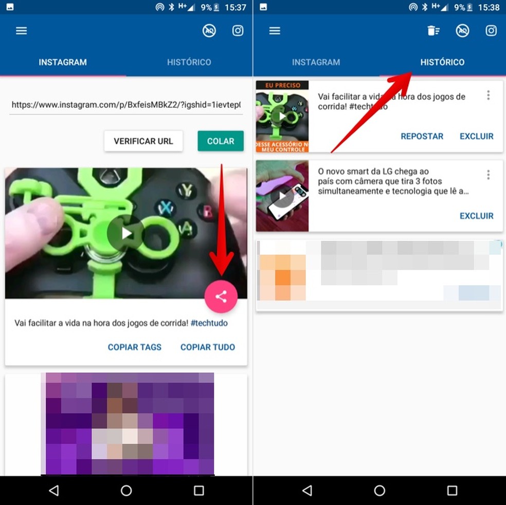Como salvar vídeo do Instagram pelo celular