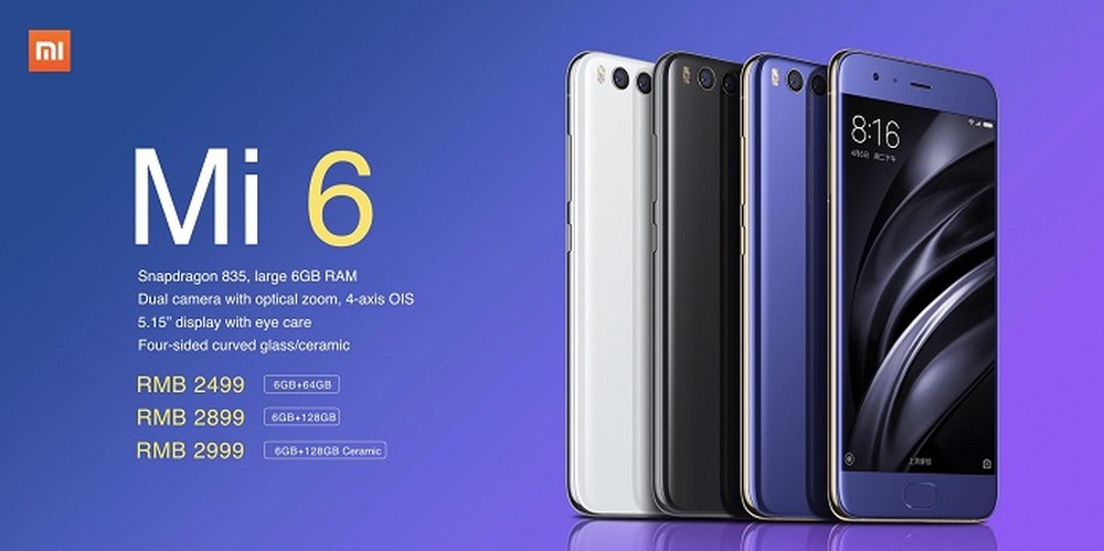 Xiaomi Mi 6 chega com 6 GB de RAM e preço baixo para bater iPhone e Galaxy