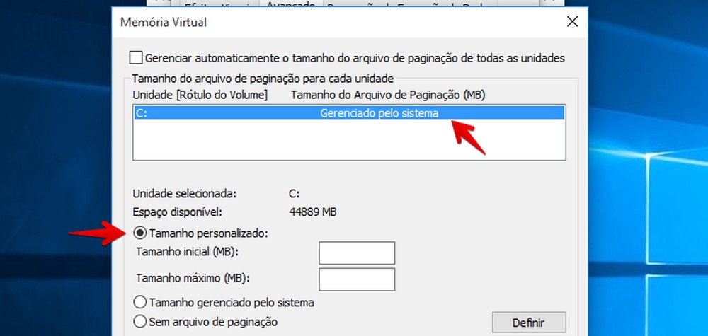 Como aumentar a memória virtual do PC com Windows 10